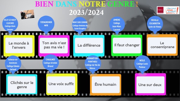 "Bien dans notre genre ! " 2023/2024 les clips 2022/2023