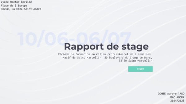 Rapport Macif 2 stage note 16 | Genially