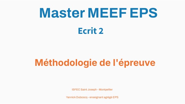 Méthodologie écrit 2 | Genially