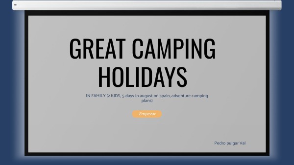 CAMPING Holidays low budget Spain