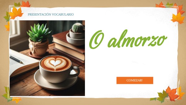 O ALMORZO DE ALONSO. VOC ABULARIO | Genially