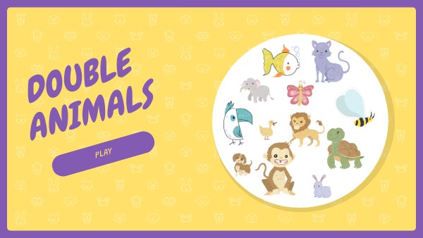Juego "Dobles" animales