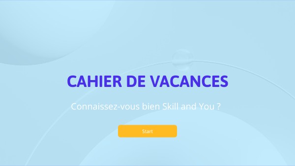 Cahier de vacances S&Y | Genially