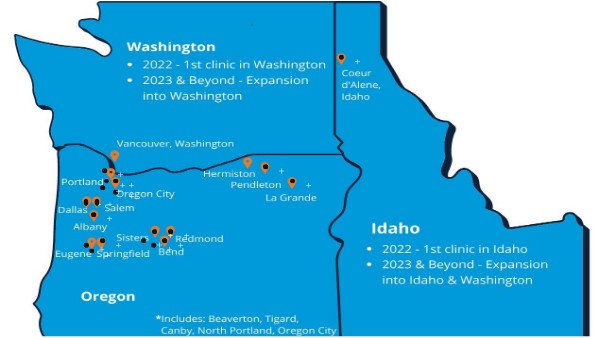 Praxis Interactive Patient Map