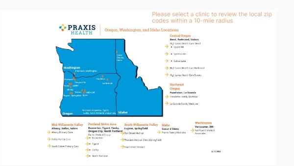 Praxis Interactive Map | Genially