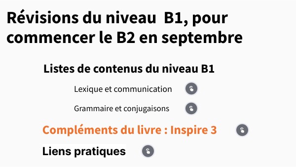 Révisions niveau B1 | Genially