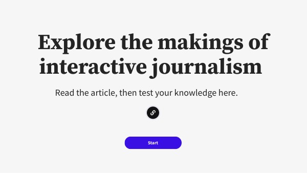 Interactivity in journalism