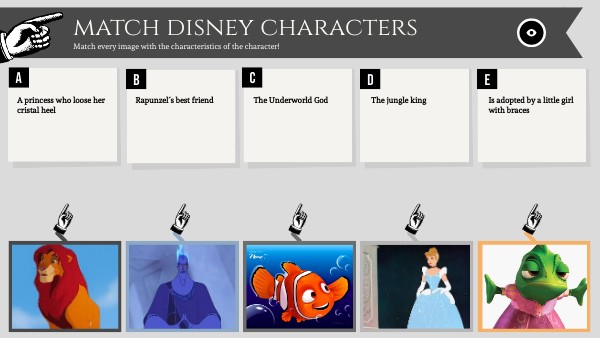 DISNEY CHARACTERS | Genially