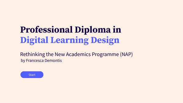 DLI Diploma - Redesign of Academic Staff Mandatory Training