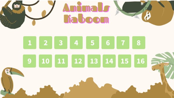 Copia - Animals Kaboom