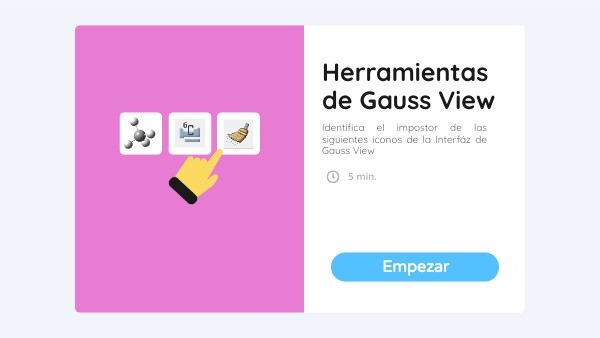 Identificación de iconos en Gauss View