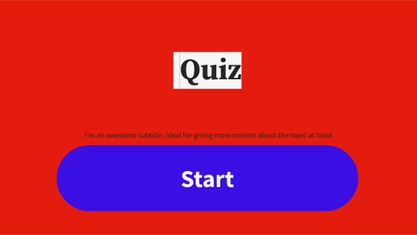 Quiz interactif basique