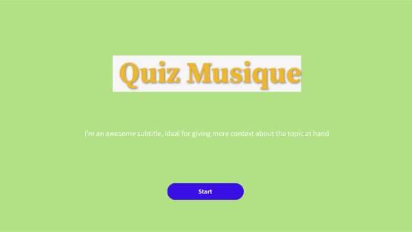 Quiz interactif basique
