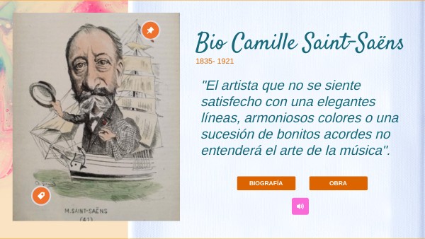 Bio Camille Saint-Saëns | Genially