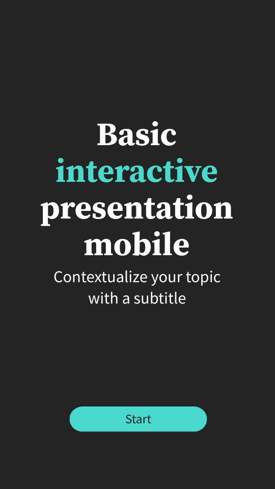 Basic interactive presentation mobile