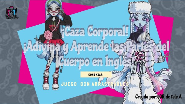 Juego partes del cuerpo monster hig | Genially