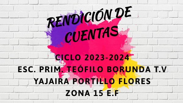 INFORME FINAL 2023-2024 | Genially