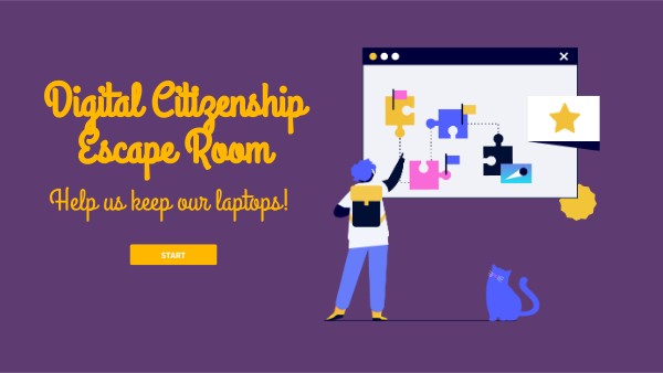 Digital Citizenship Middle school Escape Room