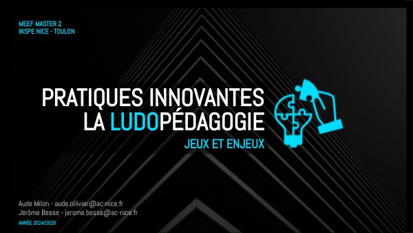 Ludopédagogie Inspé | Genially