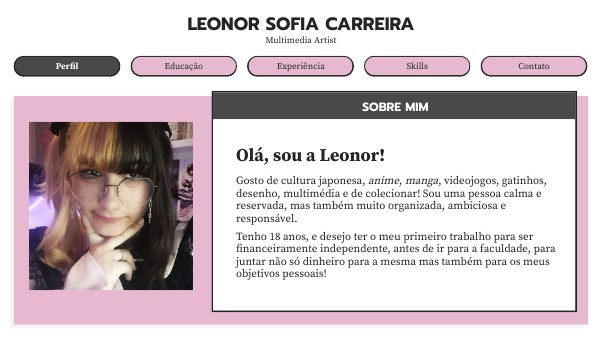 CV Leonor Carreira | Genially