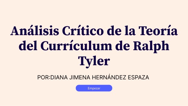 TEORIA DE RALPH TYLER | Genially