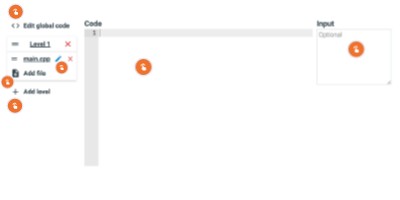 CR-Code input and levels | Genially