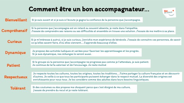 Comment être un bon accompagnateur | Genially