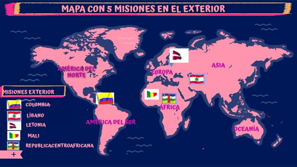 MAPA MISIONES EN EL EXTERIOR