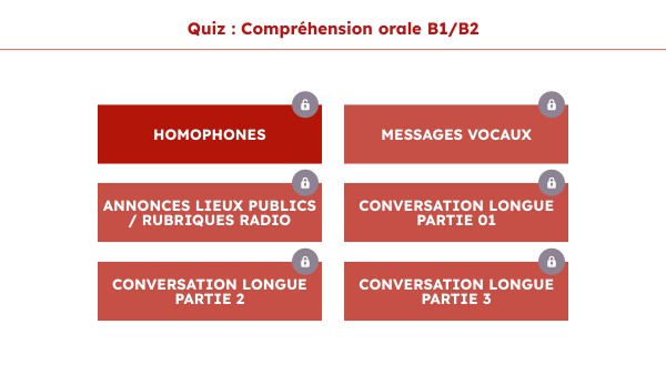 Quiz : Compréhension orale B1/B2 | Genially