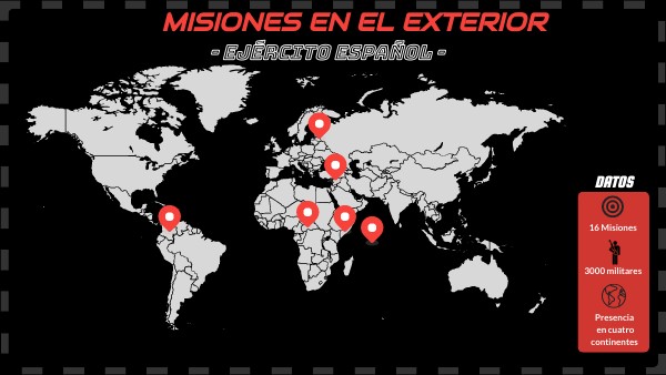 MAPA MISIONES EJERCITO ESPAÑOL