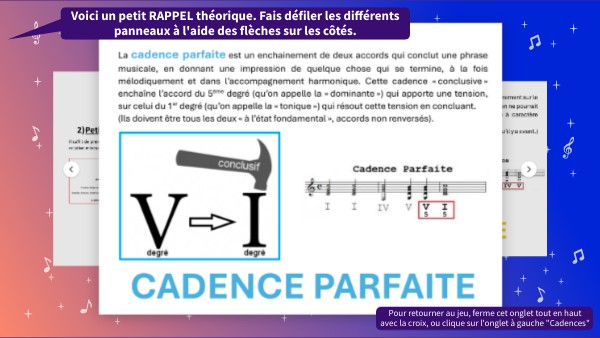 Rappel théorique sur les cadences | Genially