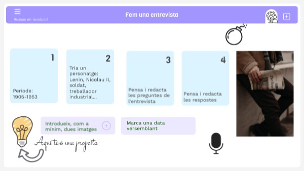 Fem una entrevista | Genially