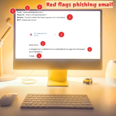 Red flag phishing email