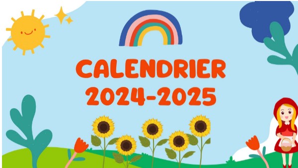 calendrier 2024-2025 Rituels | Genially