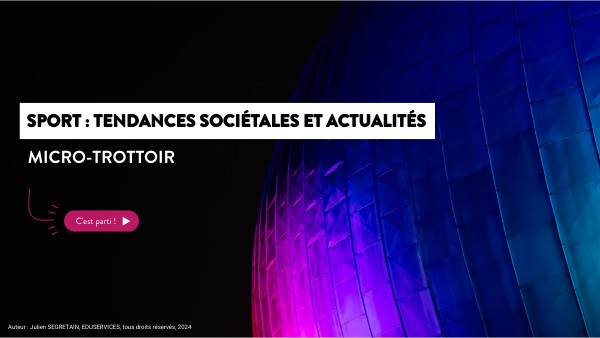 Micro-trottoir sport | Genially