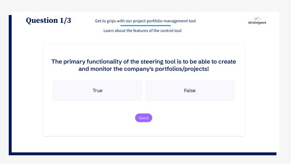 EN- Gestion pf projets 1/3 - Quiz interactif basique | Genially