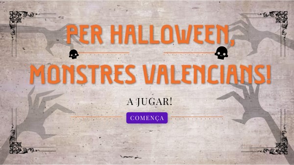 Per Halloween monstres valencians- Inicial 1 i 2 | Genially