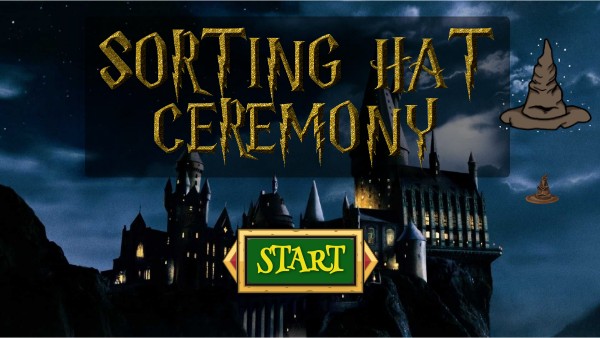 TEMPLATE SORTING HAT CEREMONY