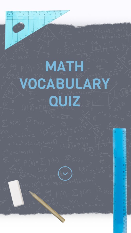 Math Vocabulary Quiz #1