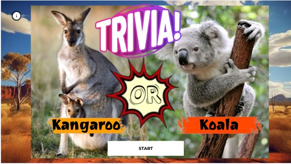Animals with K - Kangaroo or Koala - Trivia | Genially