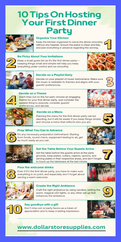 10 Tips On Hosting Your First Dinner Party