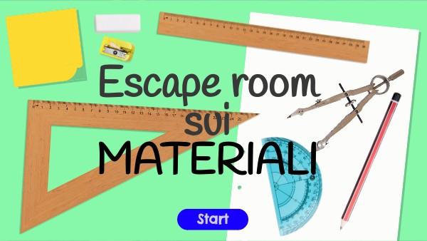 Escape room MATERIALI