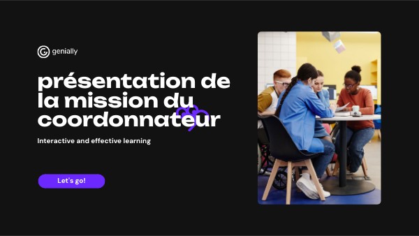 présentation mission coordonnateur | Genially