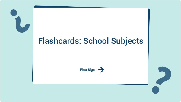 Learn 2.3: School Subjects | Genially