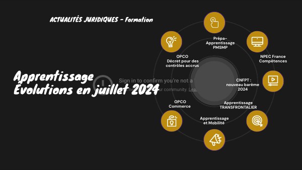 Apprentissage, évolutions à juillet 2024