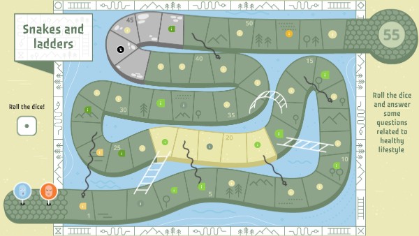 SNAKES AND LADDERS- HEALTHY LIFESTYLE