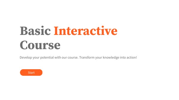 Basic Interactive Course | Genially