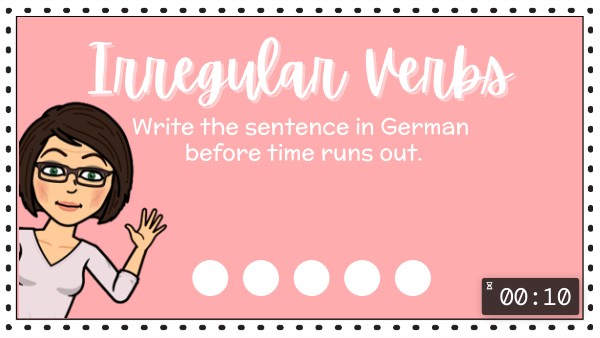 LET'S PRACTICE IRREGULAR VERBS | Genially