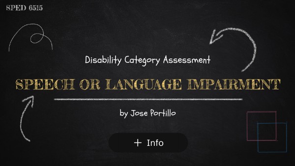 Speech or Language Impairment