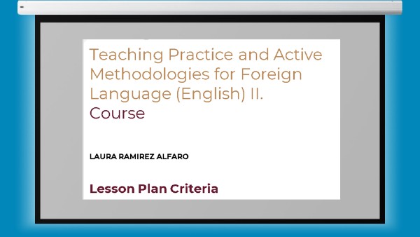 Lesson Plan Criteria LRA | Genially